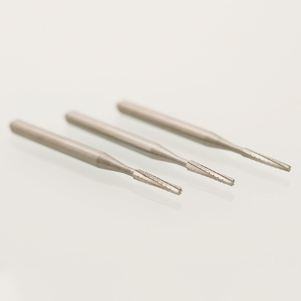 Dental Carbide Burs Taper Flat End Cross-Cut FG Long 700 / FG 700L ...