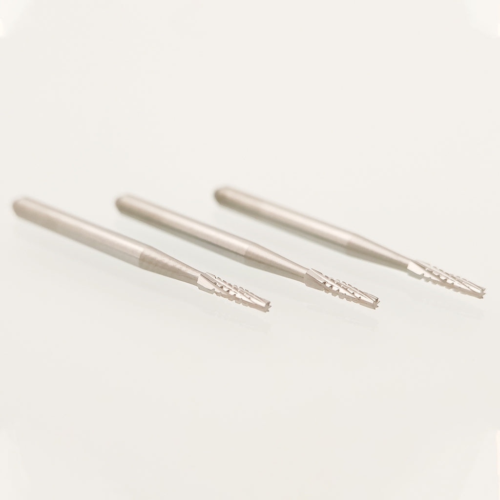Dental Carbide Burs Taper Flat End Cross-Cut FG Long 701 / FG 701L ...